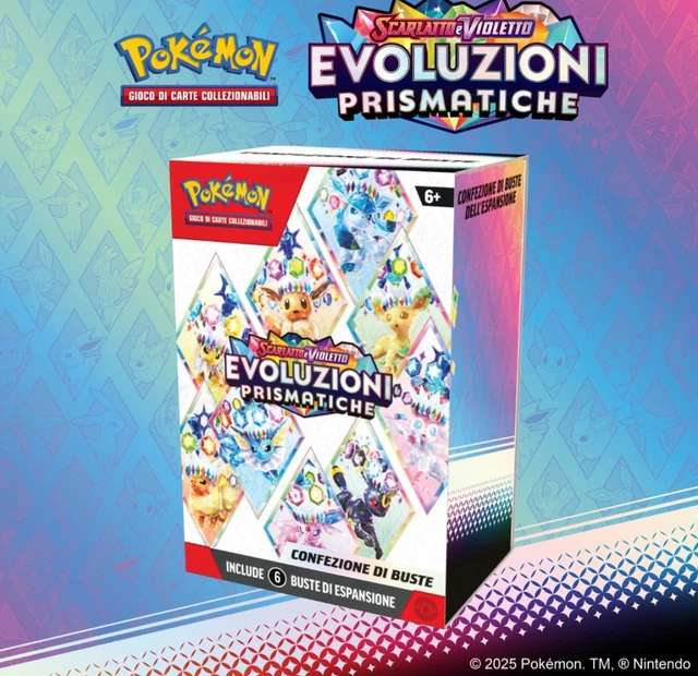POKÉMON EVOLUZIONI PRISMATICHE Bundle 6 Bustine ITALIANO EUR 67,00 ...