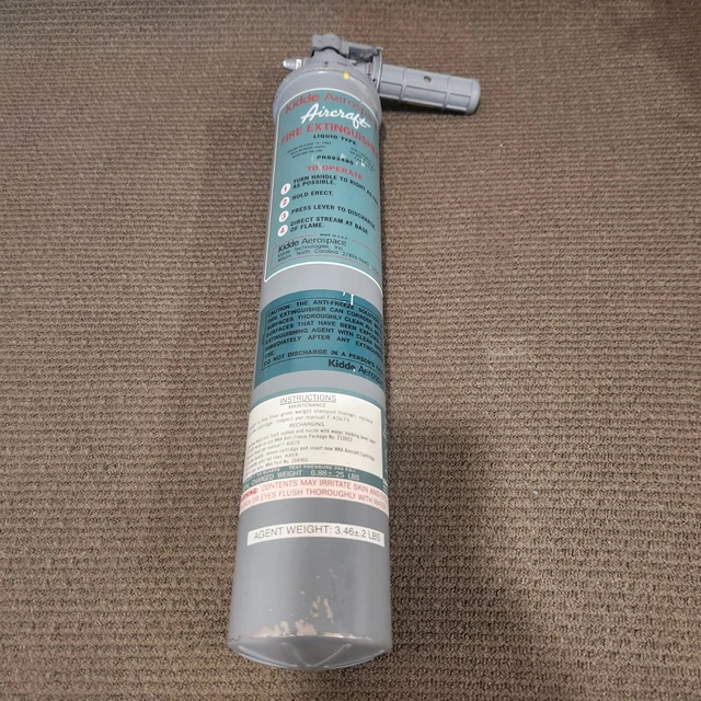 WALTER KIDDE AIRCRAFT Fire Extinguisher 892480 £166.46 - PicClick UK