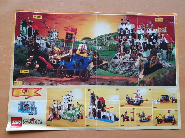 LEGO SYSTEM LEGOLAND Castle Burg 90's 80s Vintage Poster Poster Rare £ ...
