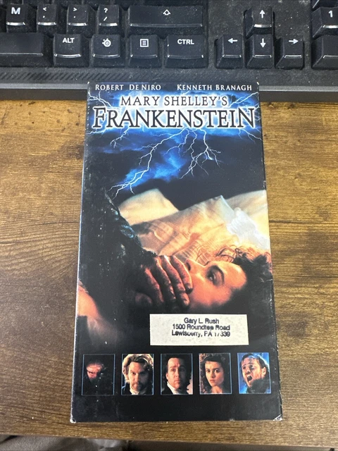 MARY SHELLEY S Frankenstein VHS 1994 Robert DeNiro Kenneth Branagh ...