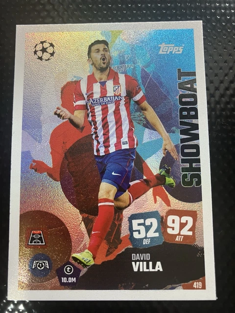 TOPPS MATCH ATTAX 2025 - 26 Card David Villa Atletico Madrid Showboat £ ...