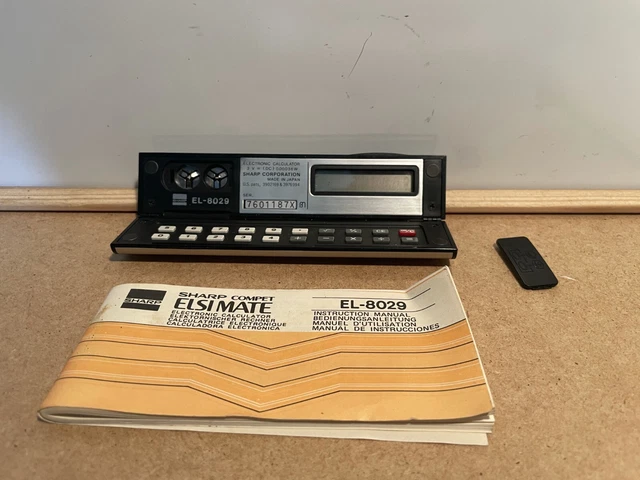VINTAGE 80'S - Sharp - ELSIMATE - EL - 8029 Calculator Box Papers. EUR ...