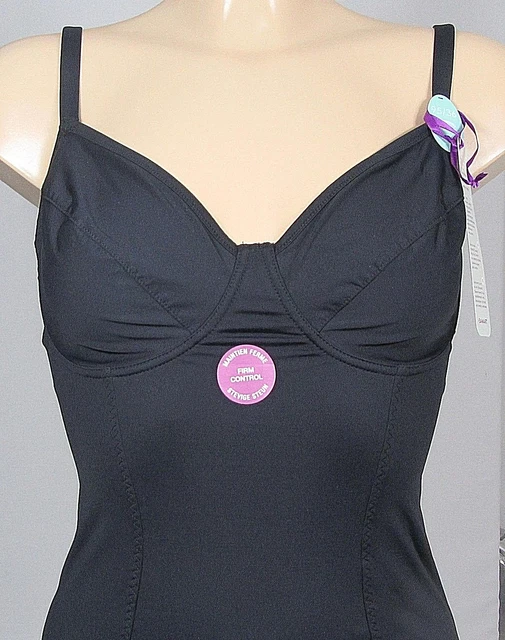 DAMART PERFECT BODY Black Non Wired Firm Control Sculpting Body £27.99 ...