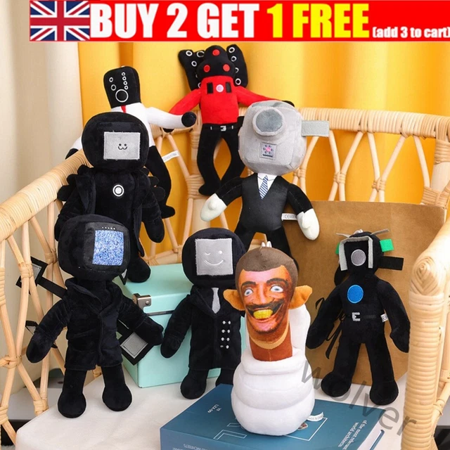 FUNNY GAME SKIBIDI Toilet Plush Doll.Toiletman Cameraman Speakerman ...