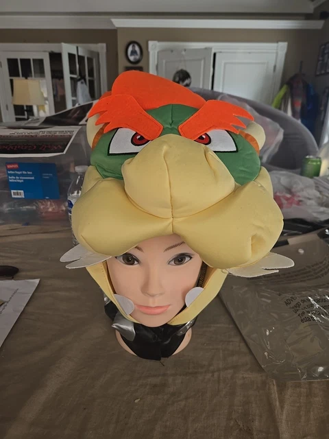 NINTENDO MARIO BROTHERS Bowser Headpiece Hat Adult Costume Accessory ...