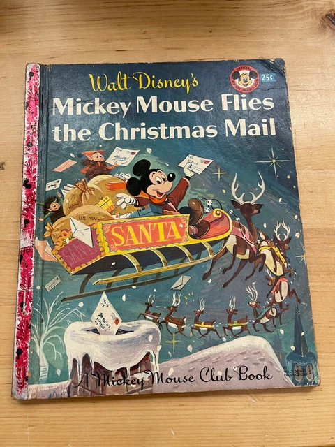 VINTAGE 1956 WALT Disney's Mickey Mouse Flies the Christmas Mail — A ...