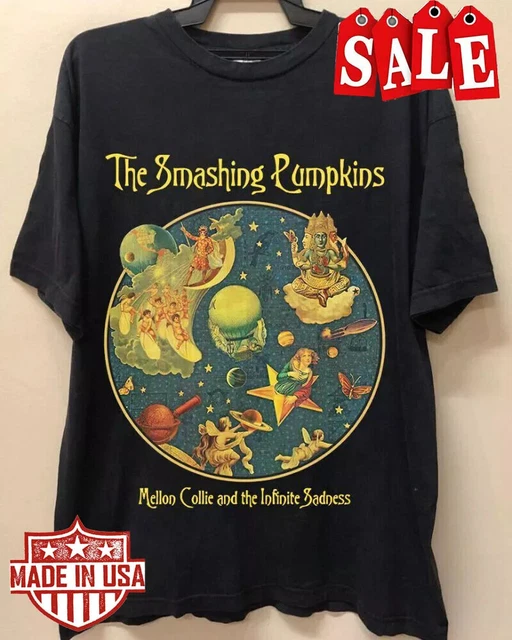 VINTAGE 1996 THE Smashing Pumpkins Band Tour T-Shirt, Short Sleeve Tee ...