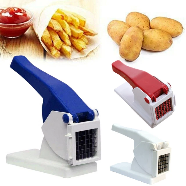 FRENCH FRIES POTATO Chip Cutter Maker Slicer Chipper Stainless Blades ...