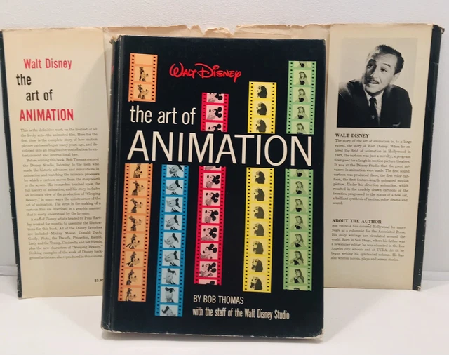 RARE WALT DISNEY book The Art Of Animation By Bob Thomas 1958 £150.00 ...