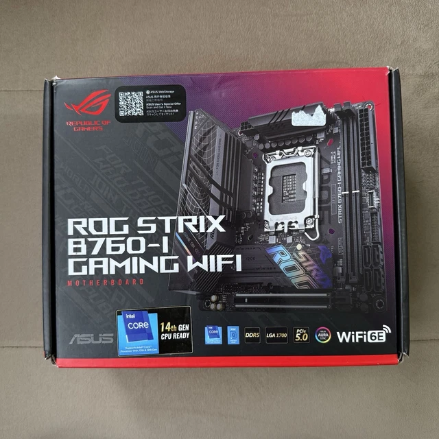 ASUS ROG STRIX B760-I Gaming WiFi LGA 1700 Mini-ITX Intel Motherboard £ ...