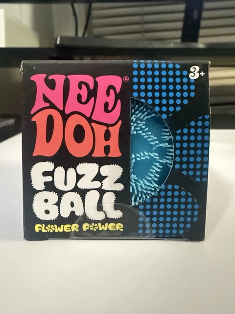 NEEDOH FLOWER POWER Fuzz Ball Squishy Stress Ball Nee Doh Fuzzball ...