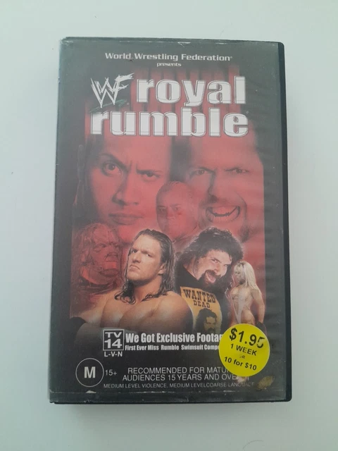 WWE WWF ROYAL Rumble 2000 Wrestling Vhs Video $25.00 - PicClick AU