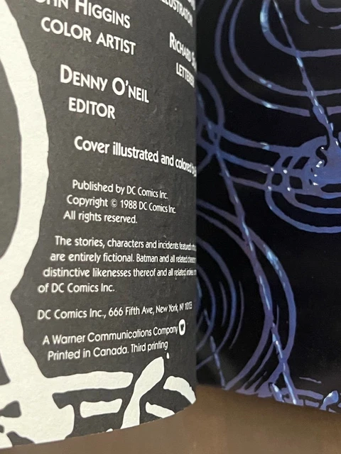 BATMAN KILLING JOKE #1 1988 Alan Moore Brian Bolland 3a variante stampa ...