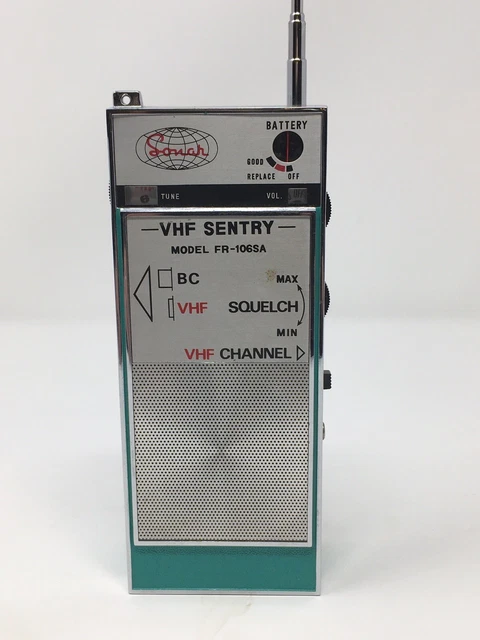 VINTAGE SONAR RADIO Dual Channel VHF Sentry FR 106SA Broadcast Receiver ...