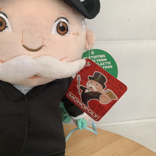 MONOPOLY GAME MR Monopoly Banker Plush Soft Toy New with Tags (S1) £5. ...