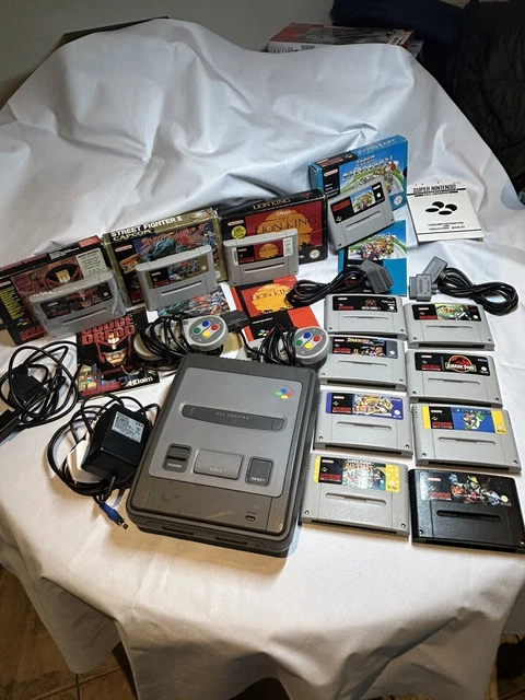 JOB LOT OF Super Nintendo Entertainment System Games & Modified Console ...