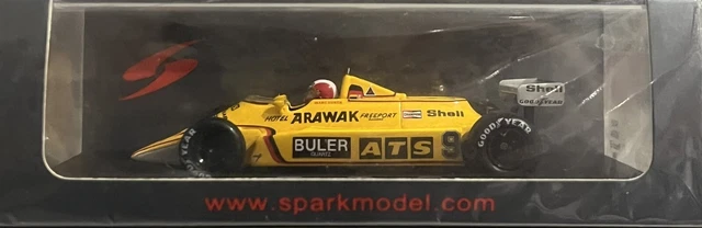 SPARK 1/43 S4365 ATS D4 Ford-Cosworth #9 French GP Paul Ricard 1980 ...
