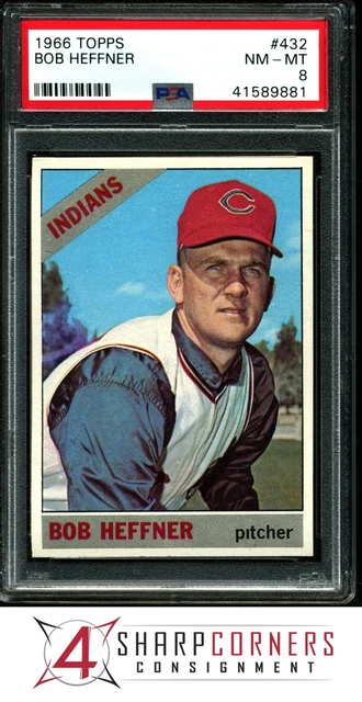 1966 TOPPS #432 Bob Heffner Red Sox Variation Arbre Violet Psa 8 EUR 3 ...