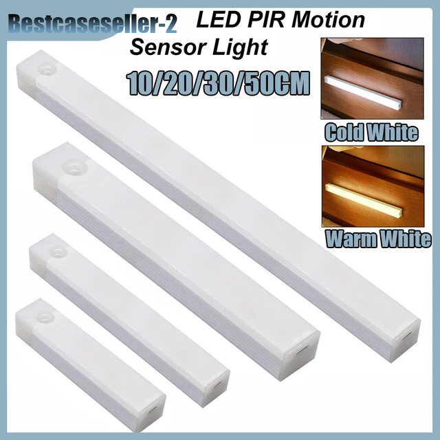 10-50CM LED PIR Sensor Night Lights Rechargeable Magnetic Intelligent ...