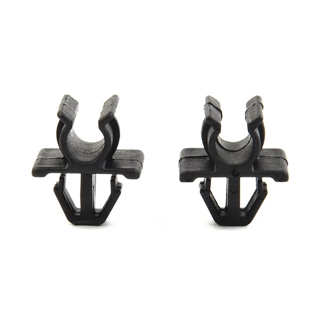2 PI CES CLIPS de tige d'accessoire de capot de voiture noir haut de ...