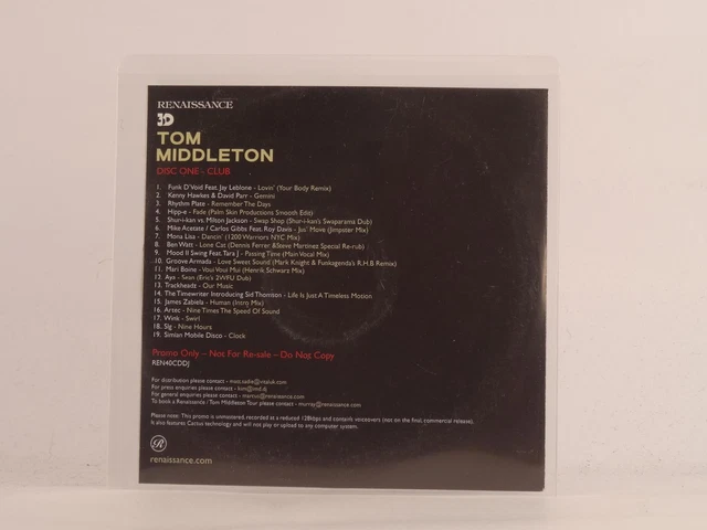 VARIOUS ARTISTS TOM MIDDLETON (CD ONE OF 3) (504) 19 Track Promo CD ...