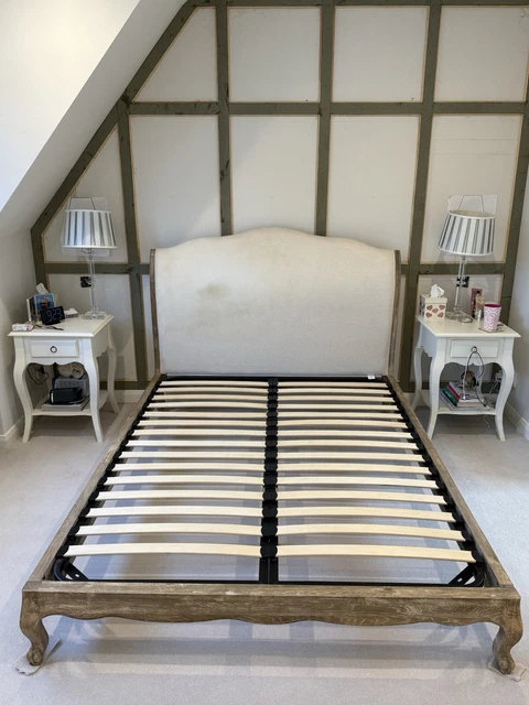 LOAF COCO KING Size Bed With Natural Linen Headboard £465.70 - PicClick UK