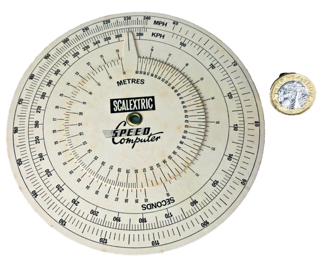 RACING CAR TOY Scalextric Speed Computer Card Dial Vintage ra £12.04 ...