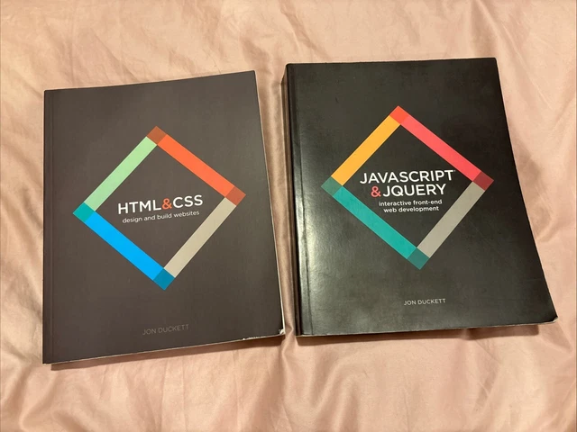 WEB DESIGN WITH HTML, CSS, JavaScript and JQuery Set Lot by Jon Duckett ...