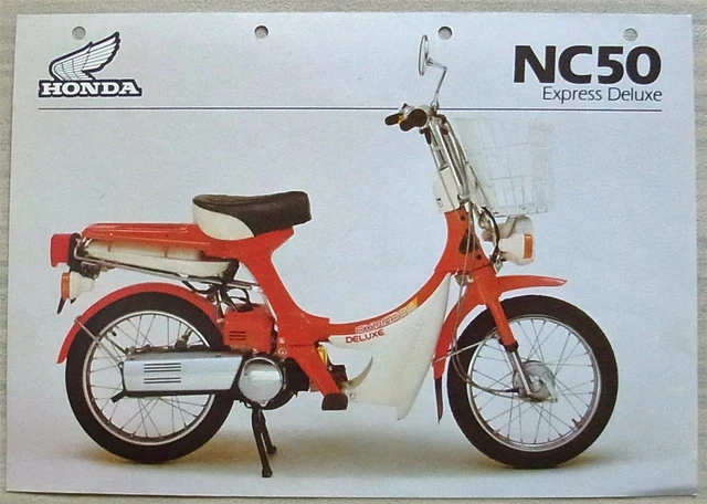HONDA NC50 EXPRESS DELUXE NC50D-B MOPED Sales Specification Leaflet ...