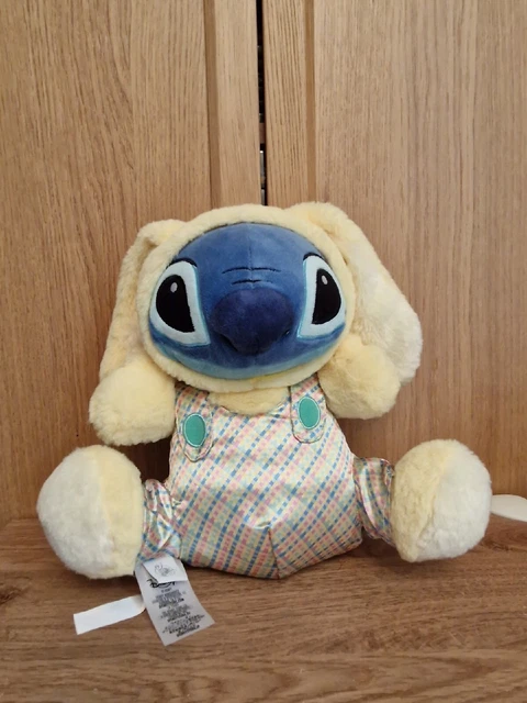 DISNEY LILO AND Stitch 2019 Easter Bunny Stitch Holding Chick Soft Toy ...