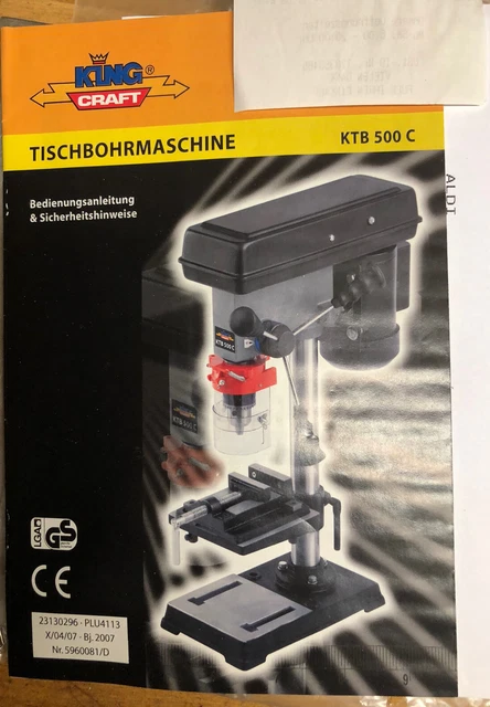 KING CRAFT KTB 500 C Tischbohrmaschine EUR 45,00 - PicClick DE