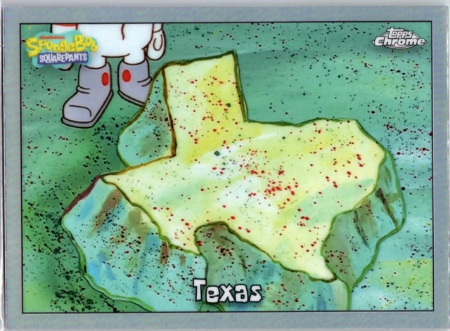 2025 TOPPS CHROME SpongeBob SquarePants 25th Anniversary #124 Texas ...