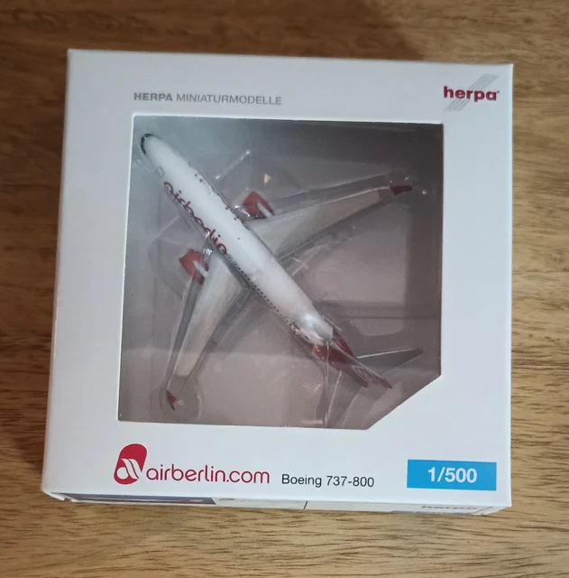 HERPA WINGS 505079 Air Berlin Boeing 737-800 D-ABKO 1:500 in OVP EUR 45,00 - PicClick DE