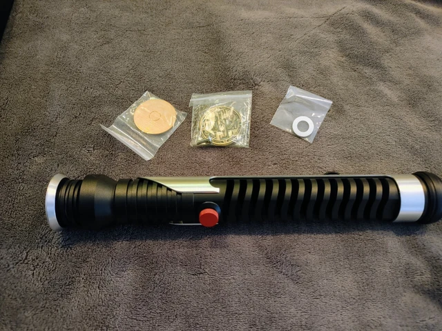 QUI GON JINN Lightsaber Hilt, Kr Sabers Master QGJ. EUR 209,23 ...