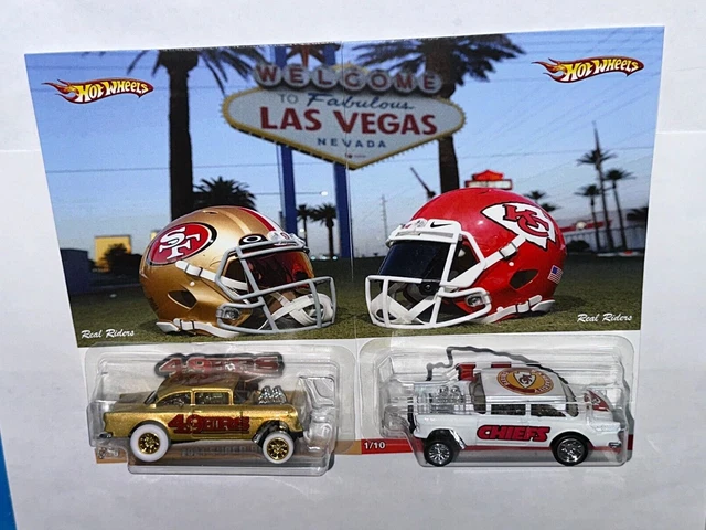HOT WHEELS 2024 Las Vegas Super Bowl Lviii S.f 49Ers Vs K Chiefs 55 ...
