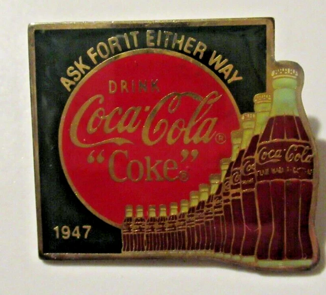 BROOCH-COCA-COLA-SMALAD-1985 WILSON MARKETING THE COCA COLA COMPANY £8. ...