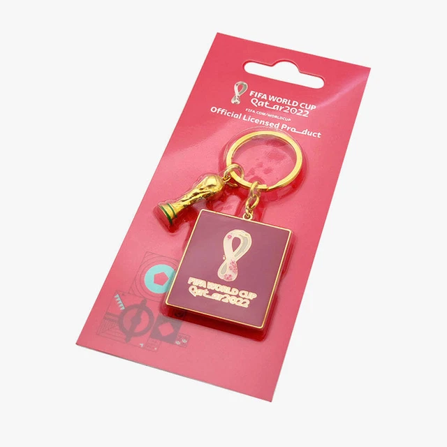 NEW 2022 FIFA WORLD CUP QATAR 3D Trophy Keychain With Official Emblem ...