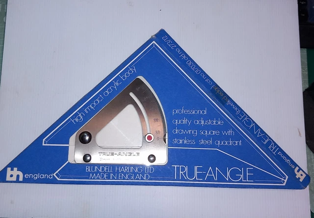 VINTAGE BLUNDELL HARLING TRUE-ANGLE LINE DRAWING PROTRACTOR Drawing ...