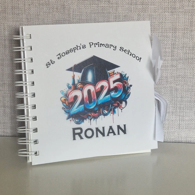 CLASS OF 2025 Leavers School Memory Message Scrapbook Journal End of ...