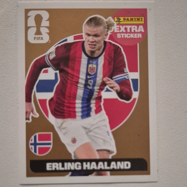 PANINI FIFA WORLD Cup 2026 Extra Sticker Erling Haaland Norway Portrait ...