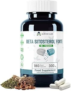 196 PLANT STEROLS 300mg Beta-Sitosterol 180 Vegan Capsules Healthy ...