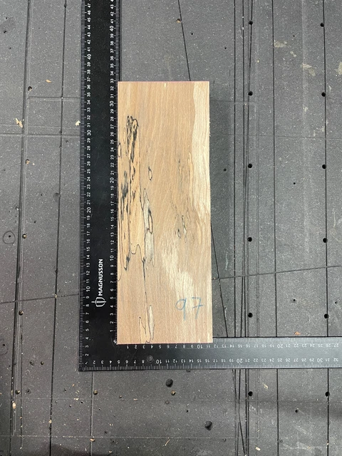 SPALTED BEECH TIMBER blank, wood offcut, for boxmaking, thick veneer ...