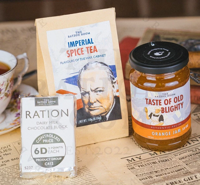 1940S-WW2-RATION STYLE MILK Chocolate-War Room Tea-1940s Orange Jam ...