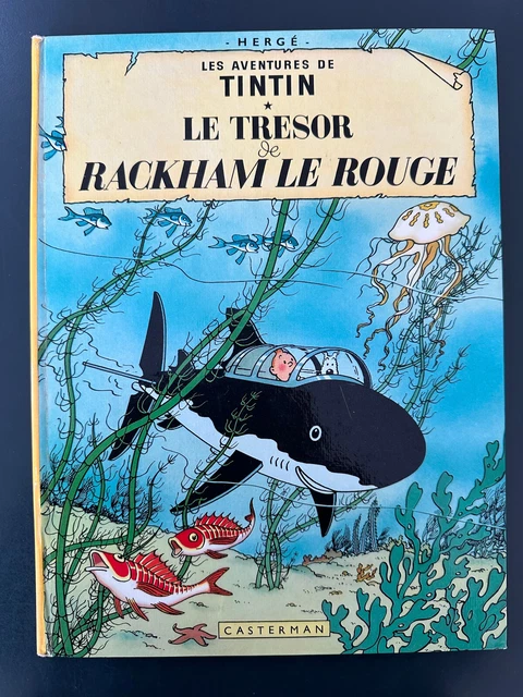RARE TINTIN LE Trésor de Rackham le Rouge . HERGE 1970 CASTERMAN TBE+ ...