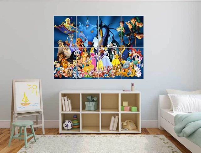 WALT DISNEY ALL Characters Disney Great Format A0 Wide Print $41.38 ...