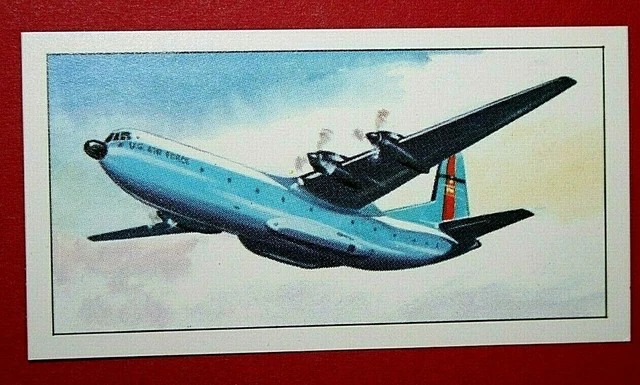DOUGLAS DC-6A LIFTMASTER USAF Transport Aircraft Illustrated Card KB17 ...