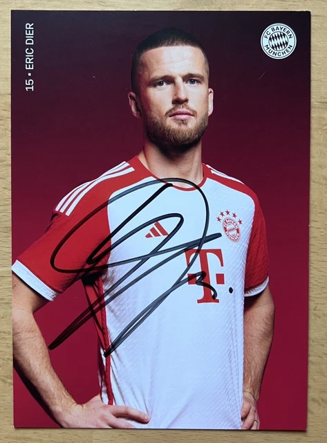 ERIC DIER AK FC Bayern München 2023-24 Autogrammkarte original ...