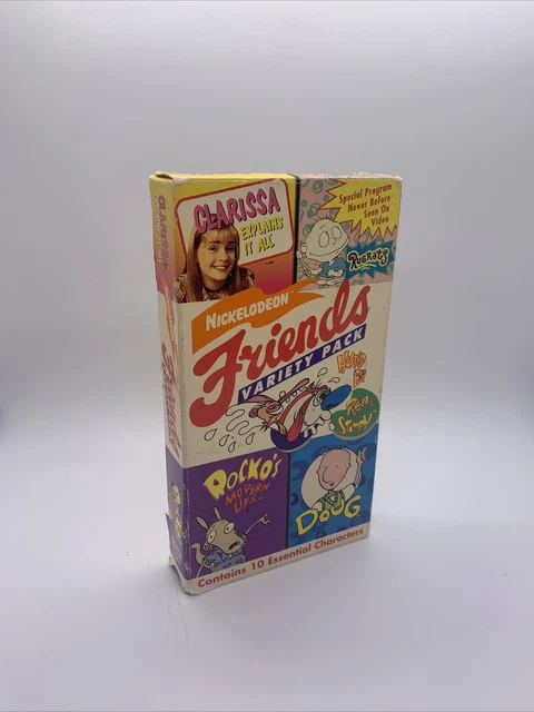 NICKELODEON FRIENDS VARIETY Pack VHS 1994 Doug Rugrats Clarissa Ren ...
