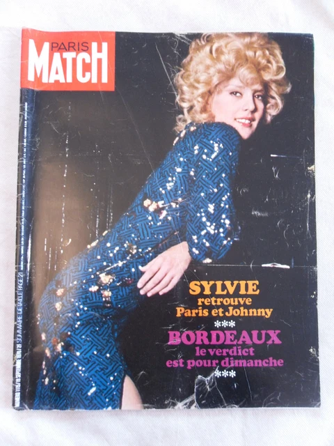 PARIS MATCH N° 1115 SYLVIE VARTAN JOHNNY HALLYDAY FELLINI EUR 9,50 - PicClick FR