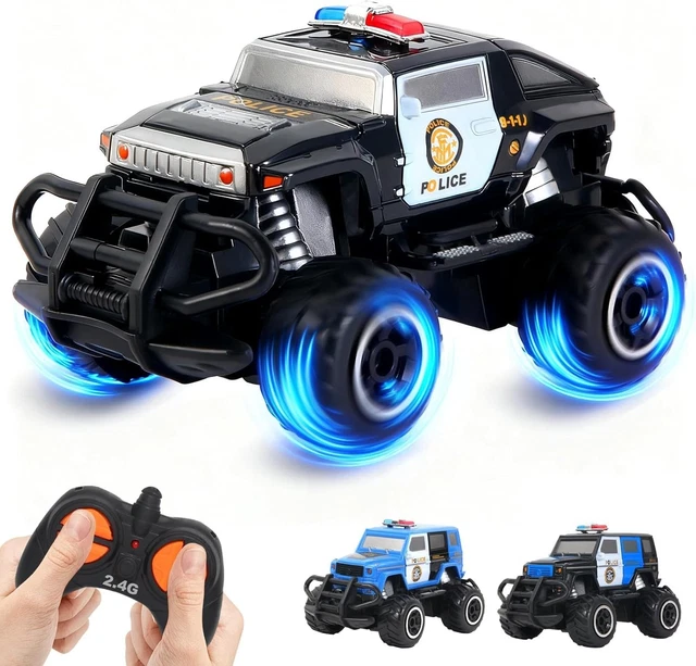 REMOTE CONTROL POLICE Car for Kids, Mini Fast Off Road Police RC Car ...